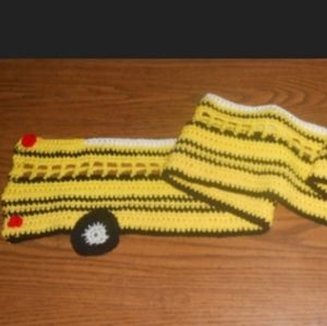 Hand Crafted | Accessories | Hand Crafted Crochet School Bus Scarf Bus ...
